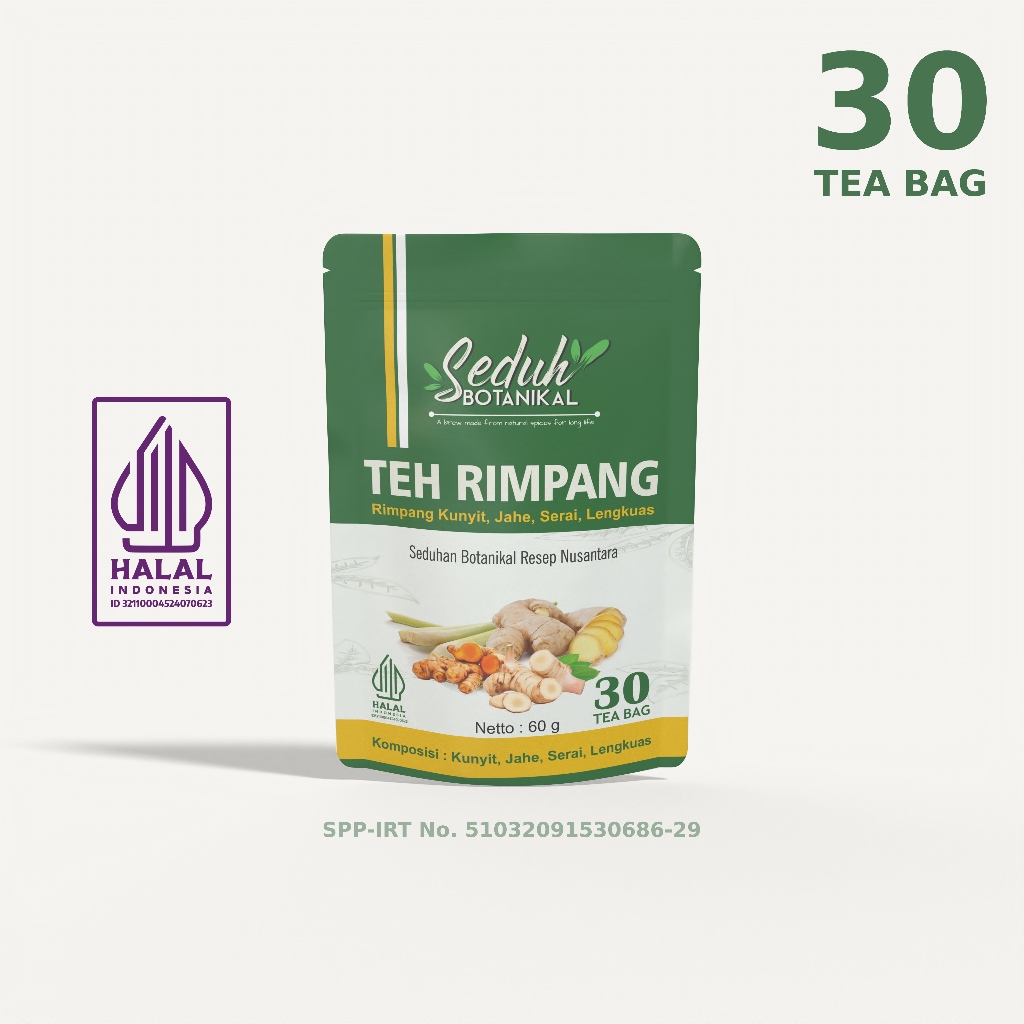 Jual SEDUH BOTANIKAL Teh Rimpang | Teh Celup Rimpang | Teh Kunyit Jahe ...