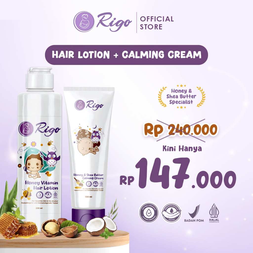 Jual Rigo Bundling Hair Lotion 200ml+Calming Cream 100ml | Shopee Indonesia