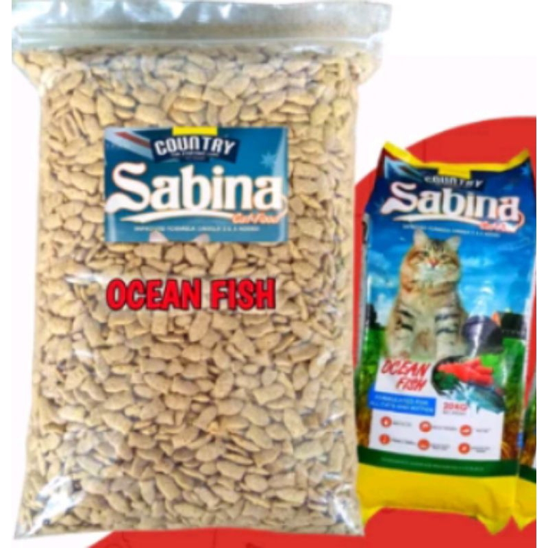 Jual Sabina Cat Food Ocean Fish 1kg Repack | Shopee Indonesia