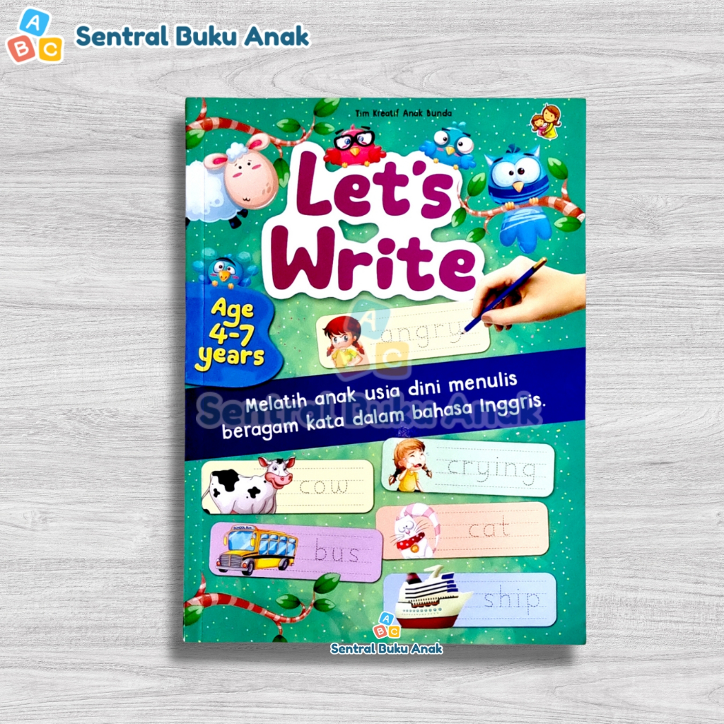 Jual Buku Belajar Aktivitas Anak Latihan Menulis Tulis Kata Bahasa Inggris Let'S Write Anak Tk ...