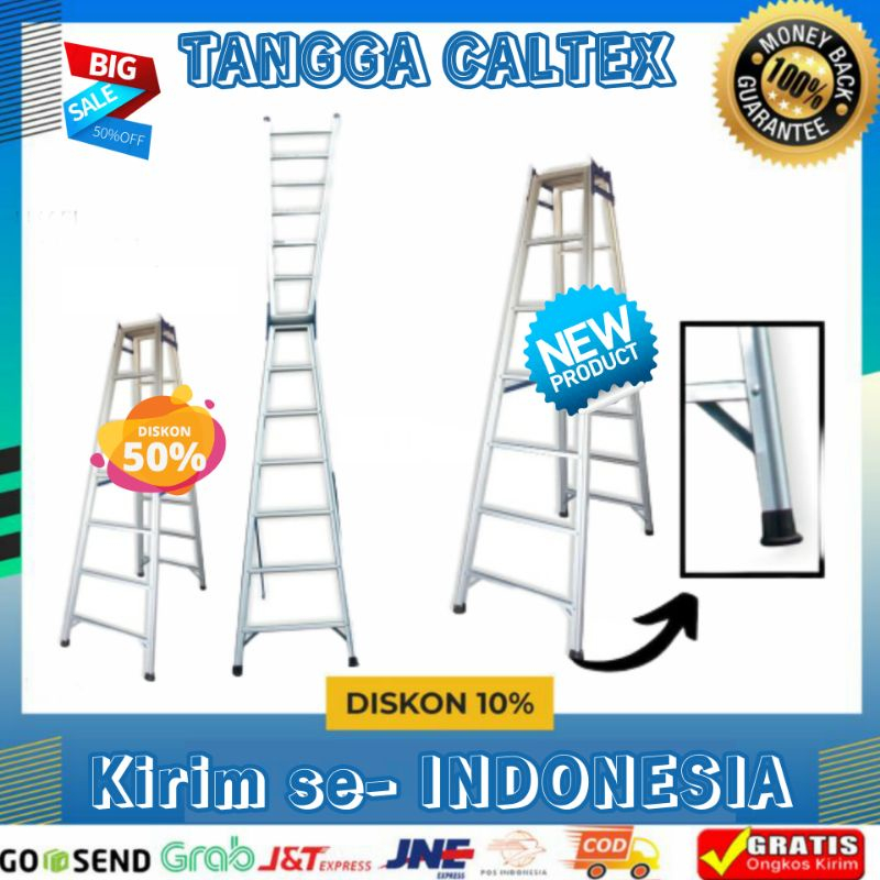 Jual TANGGA CALTEX LIPAT ALUMUNIUM / TANGGA 2 METER / TANGGA 1,5 METER ...