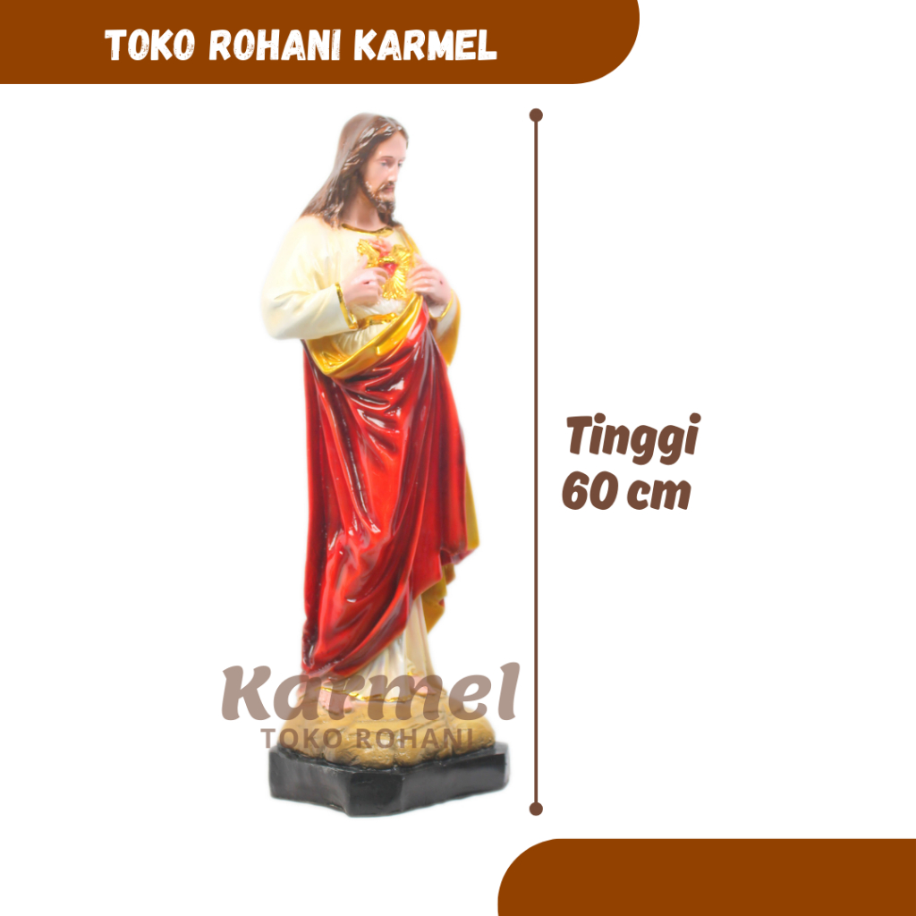 Jual PATUNG YESUS 60 CM / PATUNG TUHAN YESUS HATI KUDUS / PATUNG YESUS UKURAN BESAR | Shopee ...