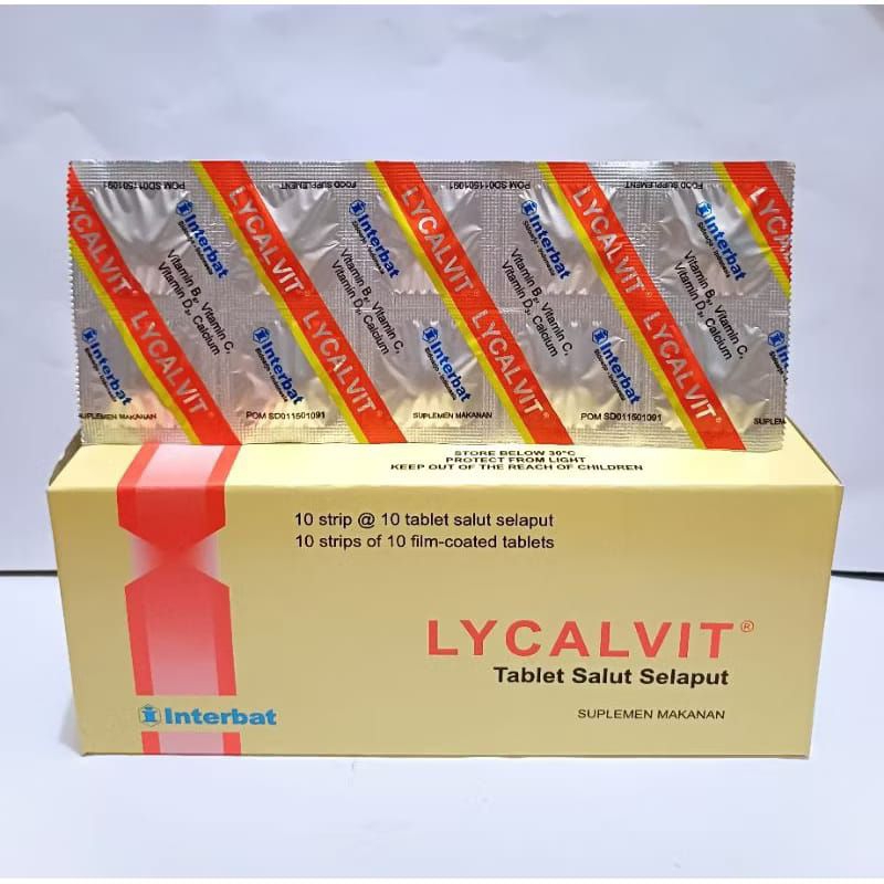Jual Lycalvit Tablet (1 Strip @10Tablet) | Shopee Indonesia