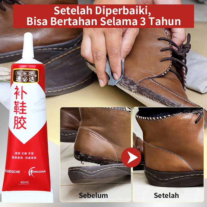 Jual Lem Perbaikan Sepatu Tahan Air 60ml Lem Perbaikan Sol Perekat Kuat ...