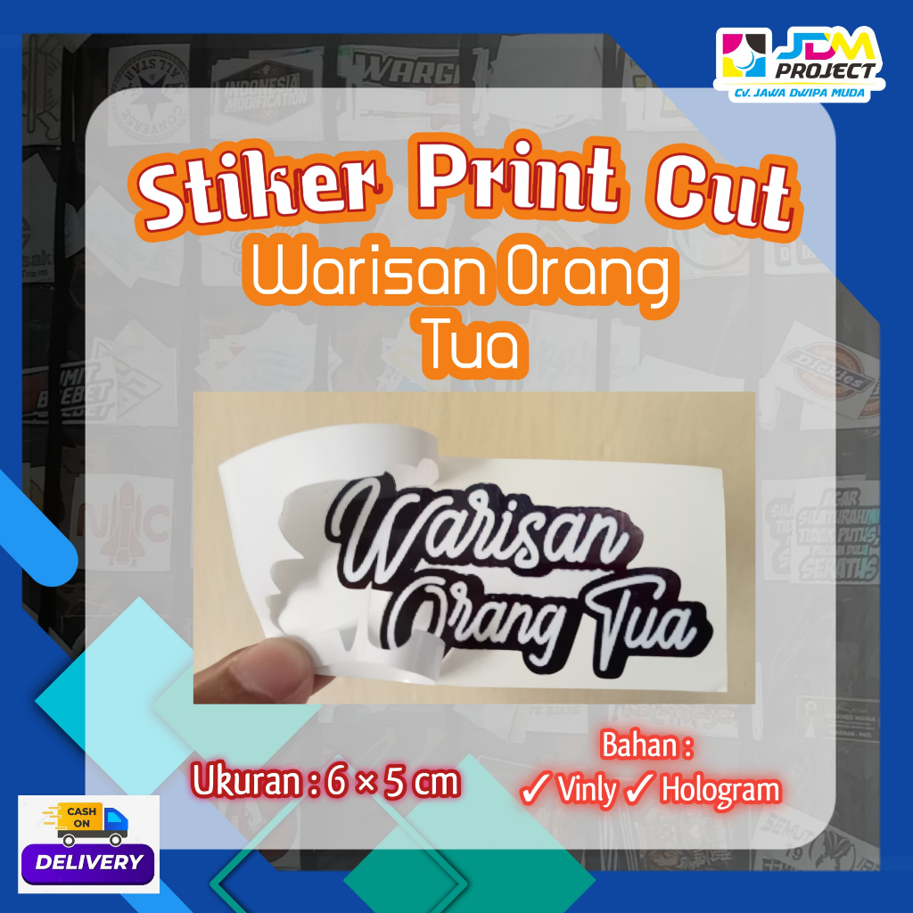 Jual Sticker print cutt warisan orang tua JDM | Shopee Indonesia