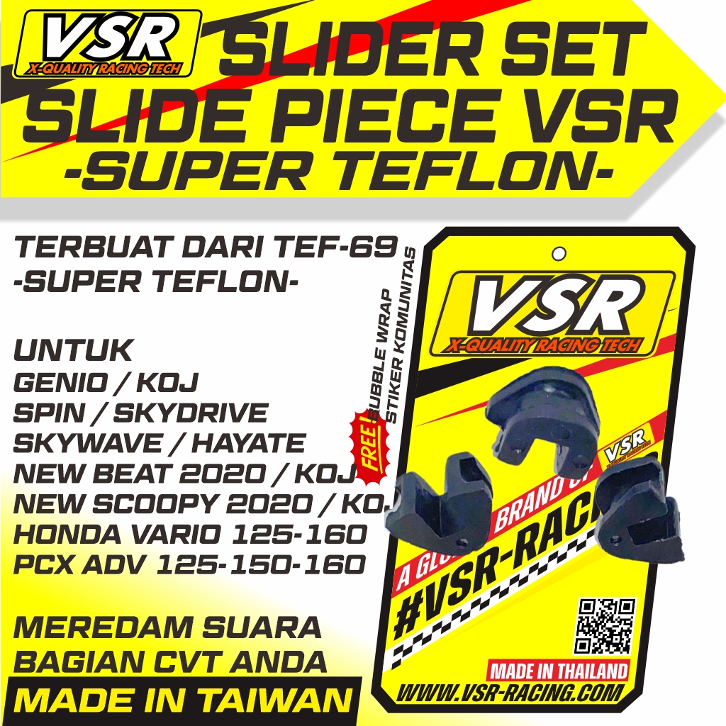 Jual Slider ANTI GETAR VSR RACING SLIDER VARIO 125 KARET RUMAH ROLLER ...
