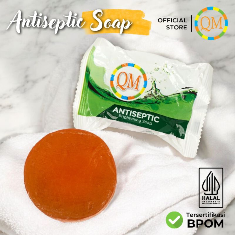 Jual QM Antiseptic Brightening Soap/ Sabun QM Antiseptic Brightening ...