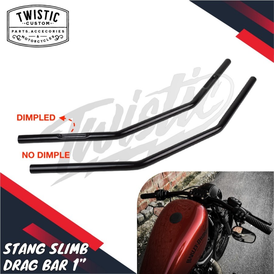 Jual Stang Slimb Drag Bar Dimpled No Dimple Motor Harley Sportster 48 ...