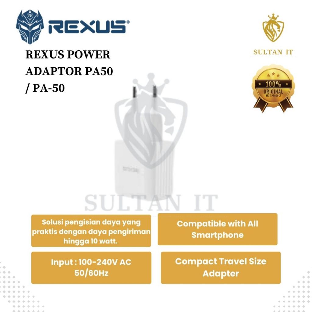 Jual REXUS POWER ADAPTOR PA50 / PA-50 ORIGINAL | Shopee Indonesia