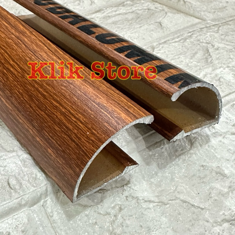 Jual Handle Bambu Aluminium Motif Urat Kayu / Tarikan Pintu Kamar Mandi ...