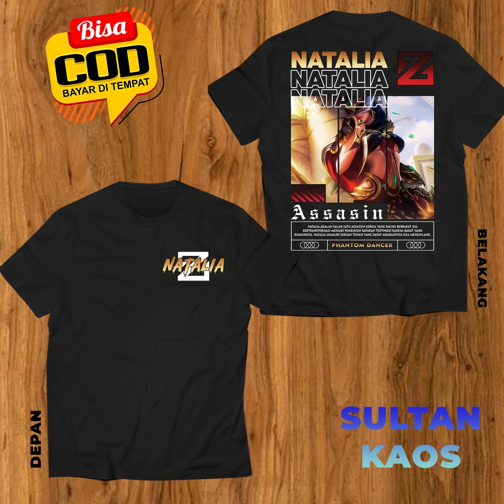 Jual KAOS DEWASA GAME MOBA NATALIA PHANTOM DANCER BAJU ML NATALIA ...