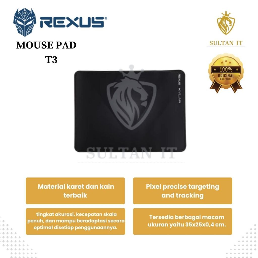 Jual T3 Rexus Mouse Pad / Original Mouse Pad Rexus T3 | Shopee Indonesia