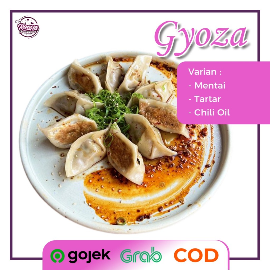 Jual gyoza frozen food dumpling plus chili oil kemasan vacum isi 10 ...