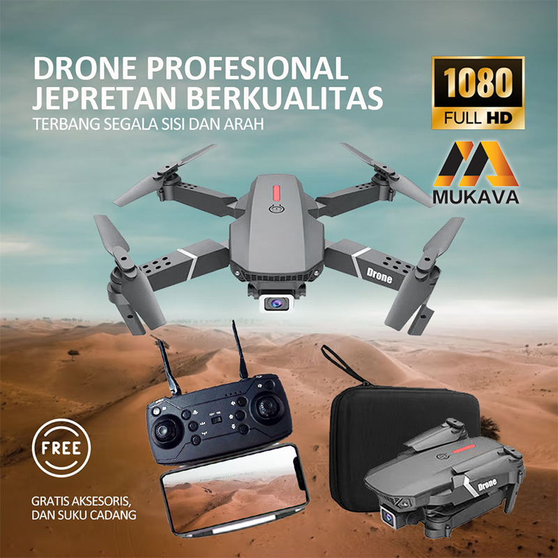 Jual Mukava Smart Drone E88 Pro 4k HD Camera Shoot Original Indoor Outdoor Drone Mini RC 4K HD ...