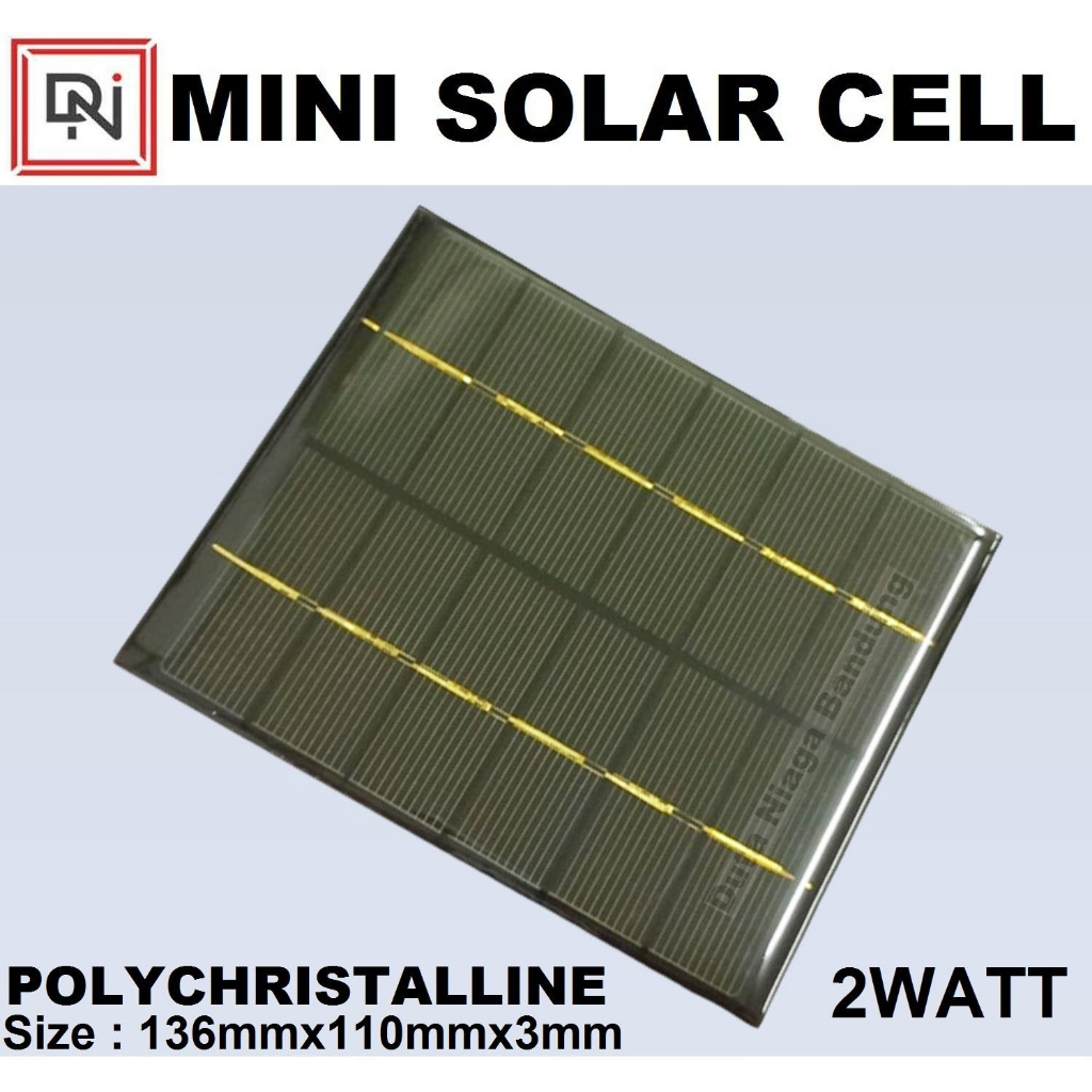 Jual MINI SOLAR CELL 2 WATT 6V SOLAR PANEL SOLAR CELL PANEL SURYA ...