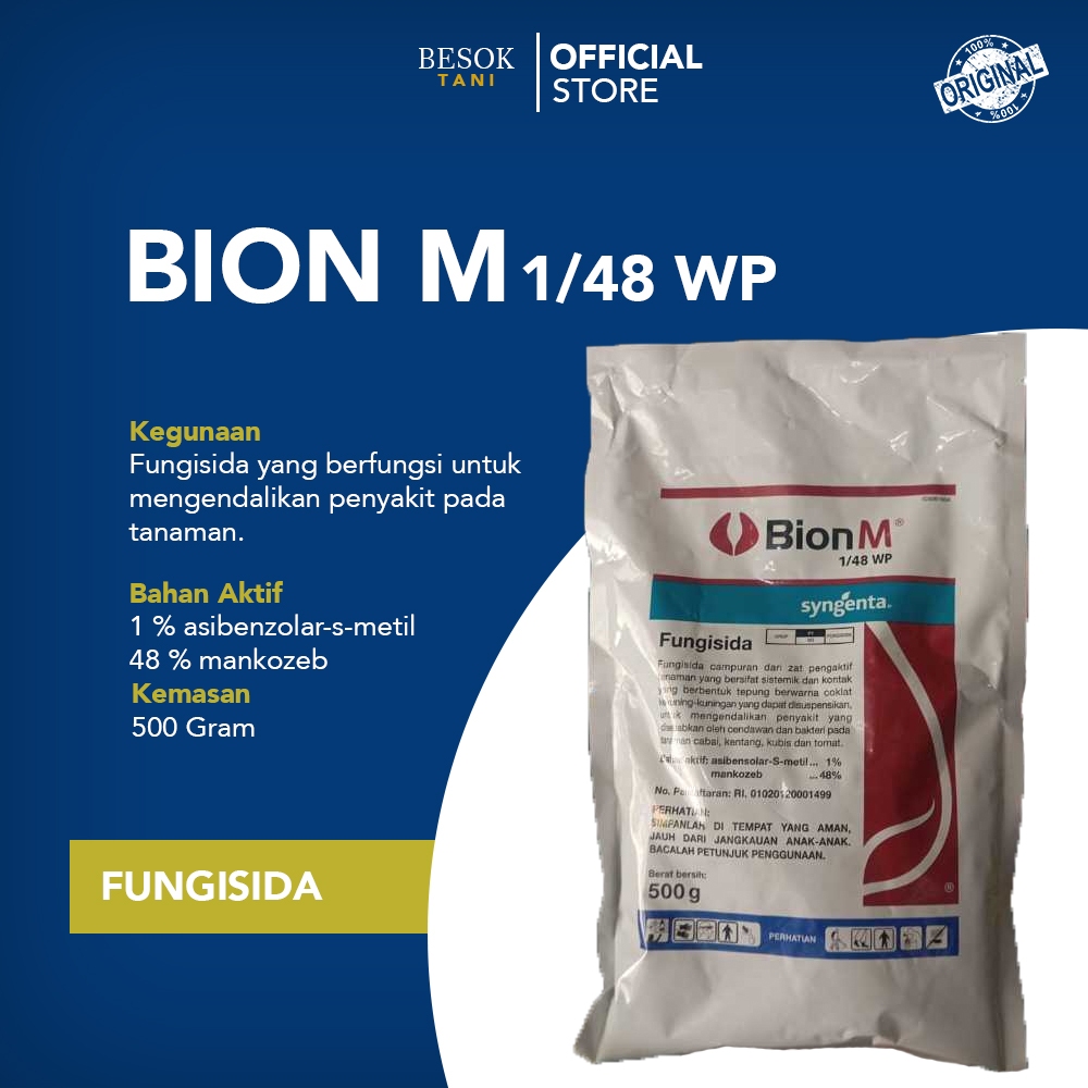 Jual BION M 1/48 MZ 500 Gram | Fungisida | Mengendalikan Penyakit ...