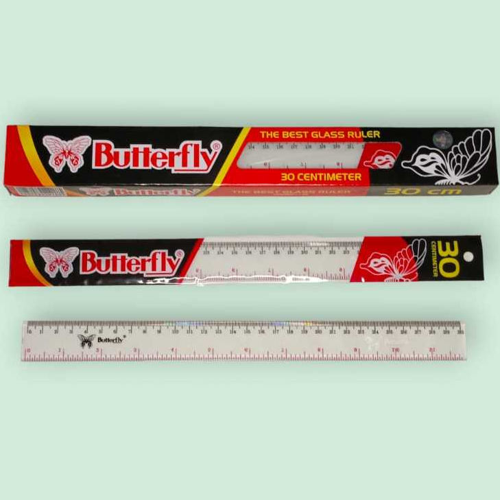 Jual Penggaris / Garisan Butterfly 30 cm (1 pcs) | Shopee Indonesia