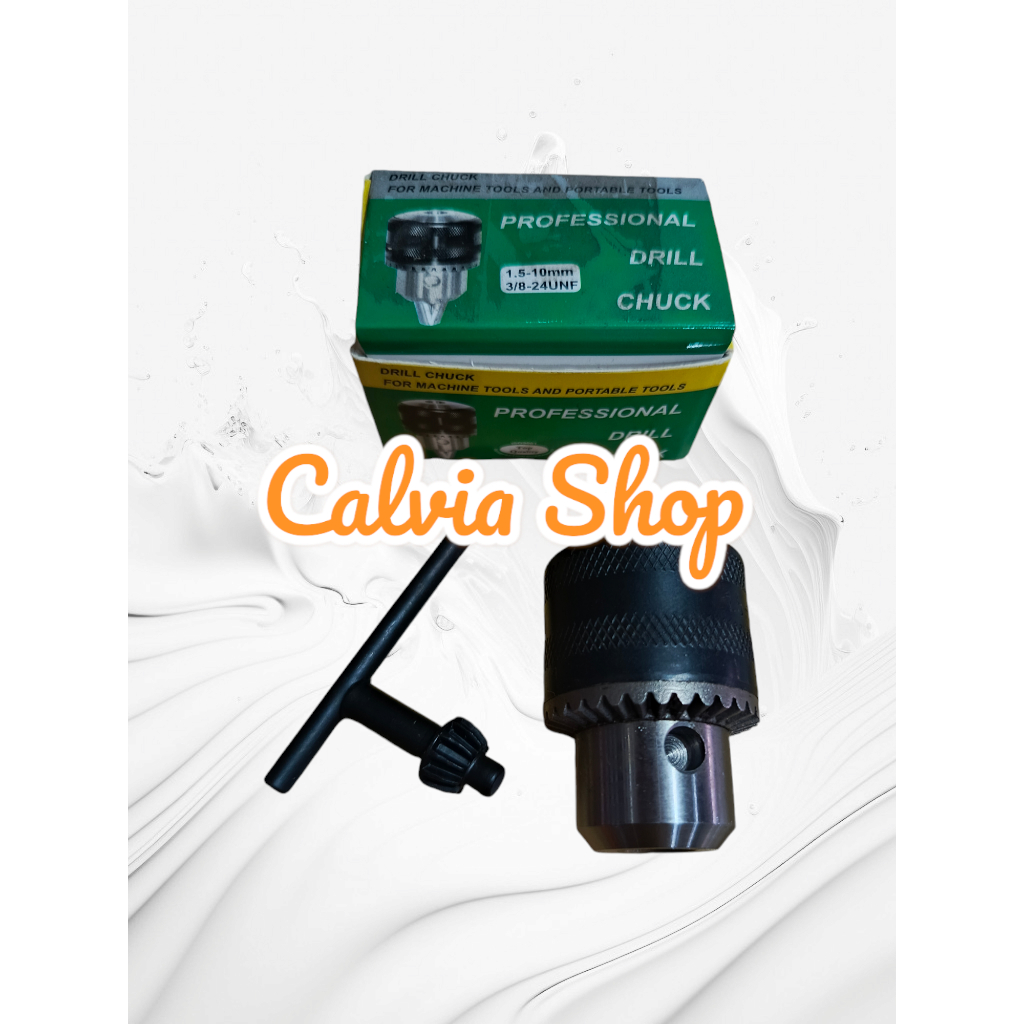 Jual Kepala Bor 10 mm + Kunci 3/8 24 UNF Drill Chuck | Shopee Indonesia