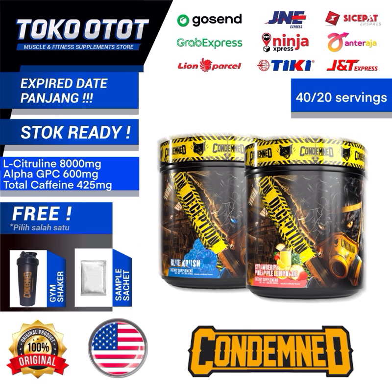 Jual Condemned Deception Pre Workout hi Energy Condemned Labz x Black ...