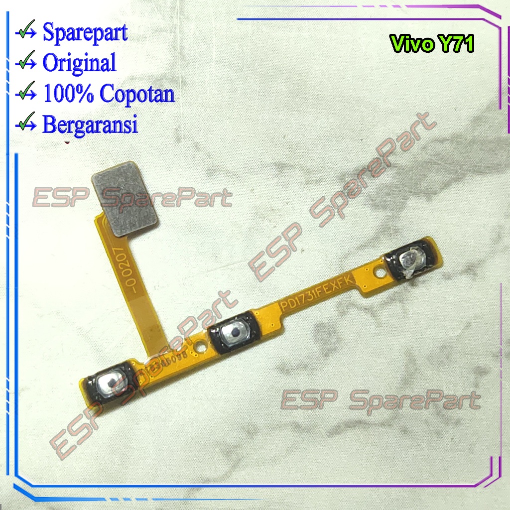 Jual VIvo Y71 Fleksibel flexible tombol power on off dan volume copotan | Shopee Indonesia