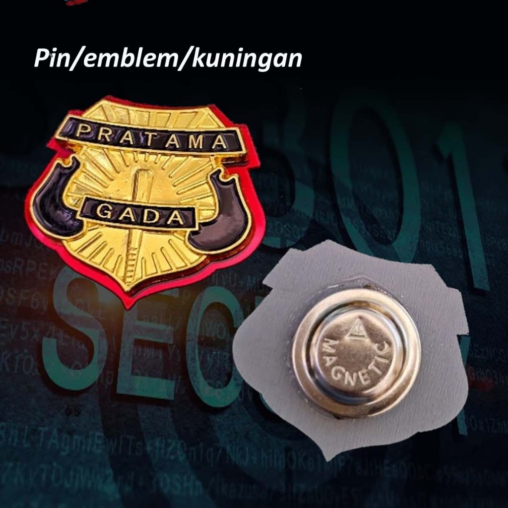 Jual Pin Gada Pratama Timbul Cor Satpam Security Lencana Satpam/akrilik ...