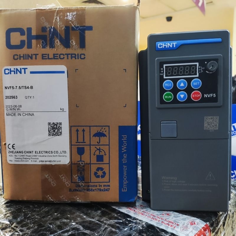 Jual INVERTER CHINT NVF-5 7,5/TS4B 7,5KW 3PHASE 380V | Shopee Indonesia
