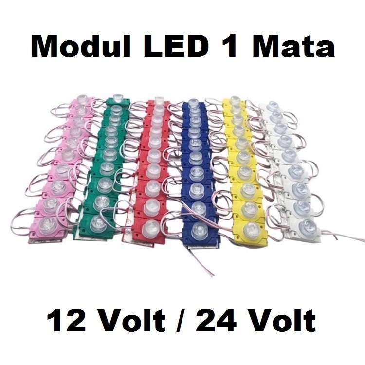 Jual Modul Lampu LED 1 Mata Besar Waterproof 12V/24V / Lampu LED Modul ...