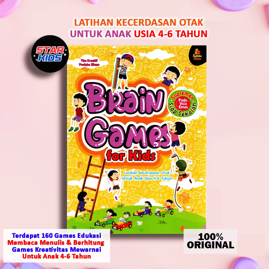 Jual Buku Anak Tk Paud - Brain Games For Kids Latihan Kecerdasan Otak ...