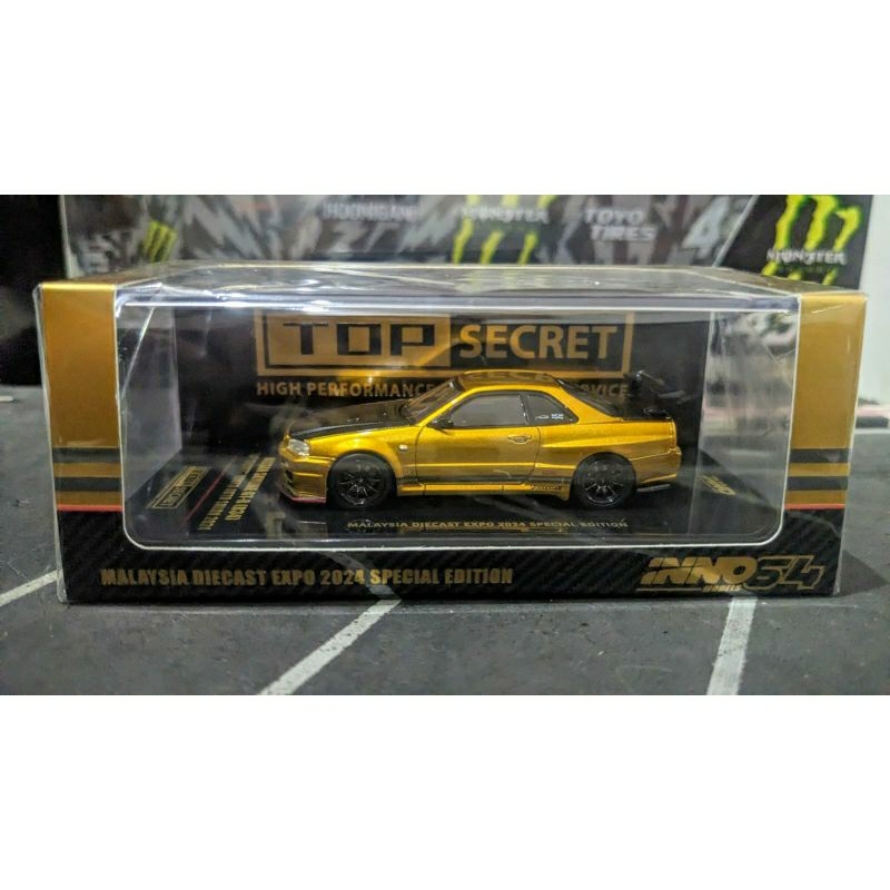 Jual Diecast Inno64 Nissan Skyline GTR R34 Top Secret TAS 2024 MDX 2024 ...