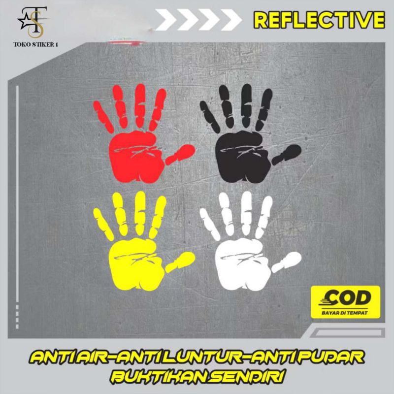 Jual Sticker telapak tangan / Stiker cutting telapaktangan | Shopee ...