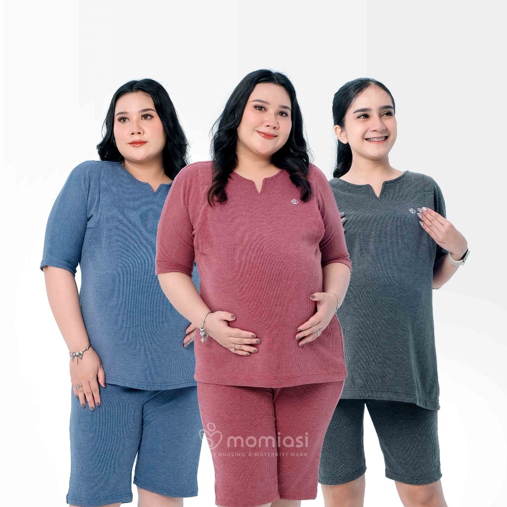 Jual Momiasi – Esme One set Knit – Setelan Wanita Knit Rib –Baju Set ...