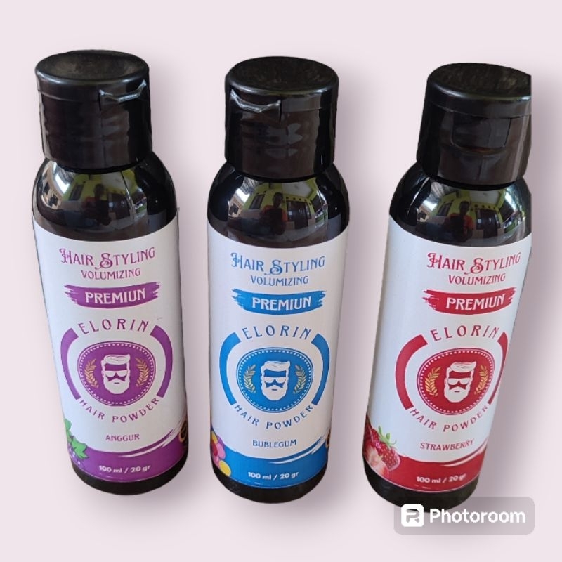 Jual Hair Powder Rambut Pria Beraroma By Elorin 100ml | Shopee Indonesia