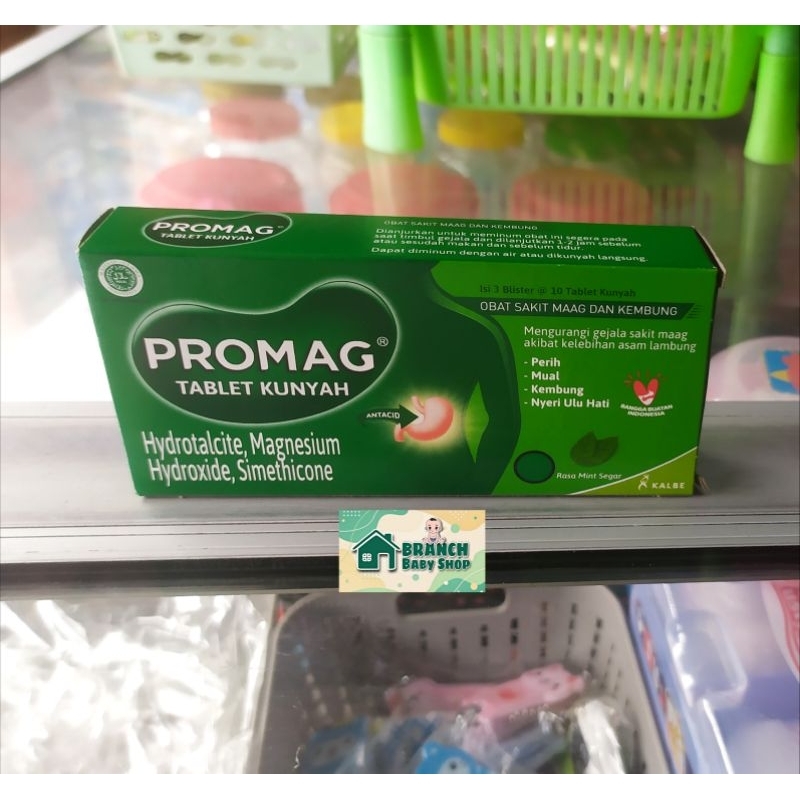 Jual Promag 1 Box 30 Tablet Obat Sakit Maag dan Kembung | Shopee Indonesia