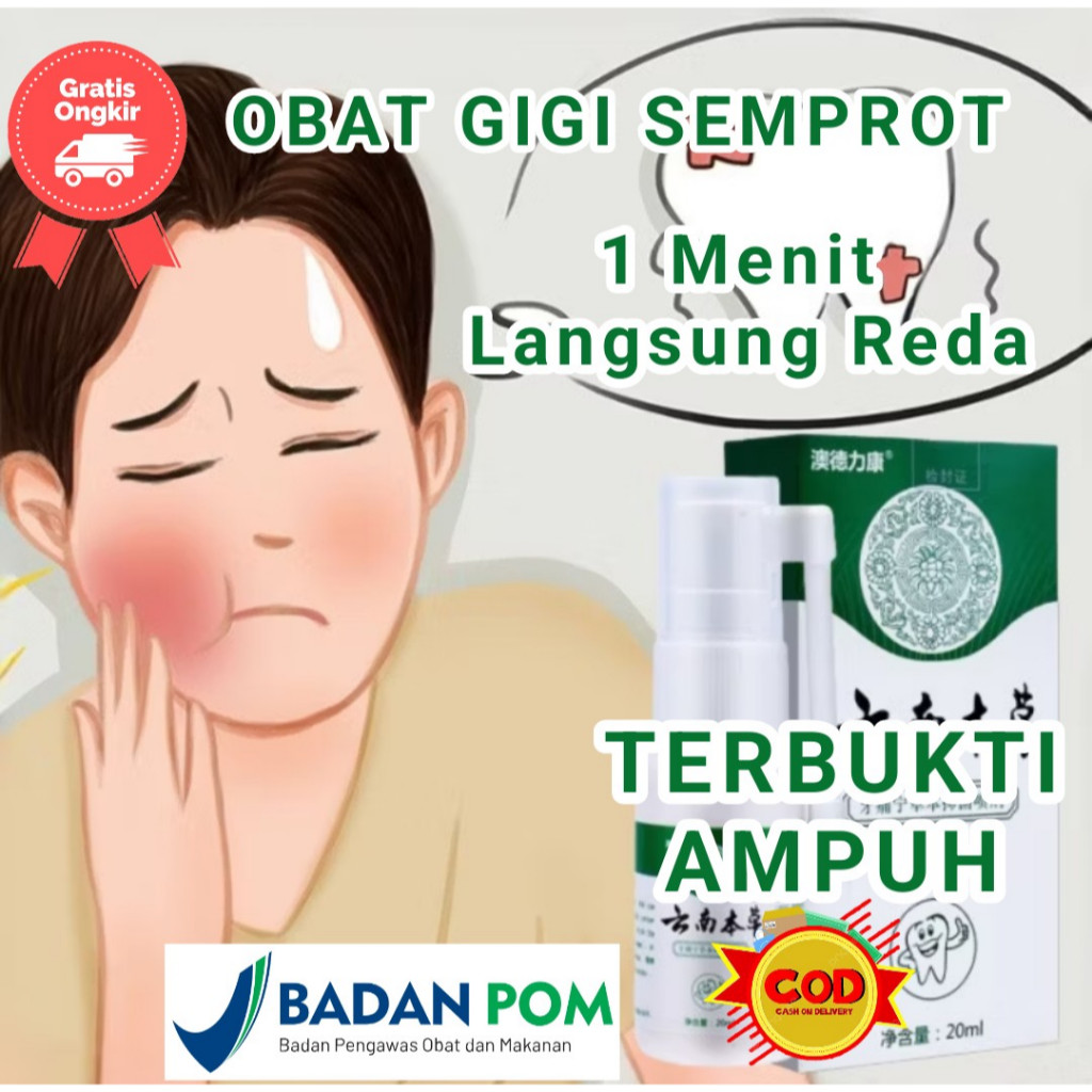 Jual AMPUH Semprotan Sakit GIGI pereda nyeri sakit gigi Obat Sakit Gigi ...