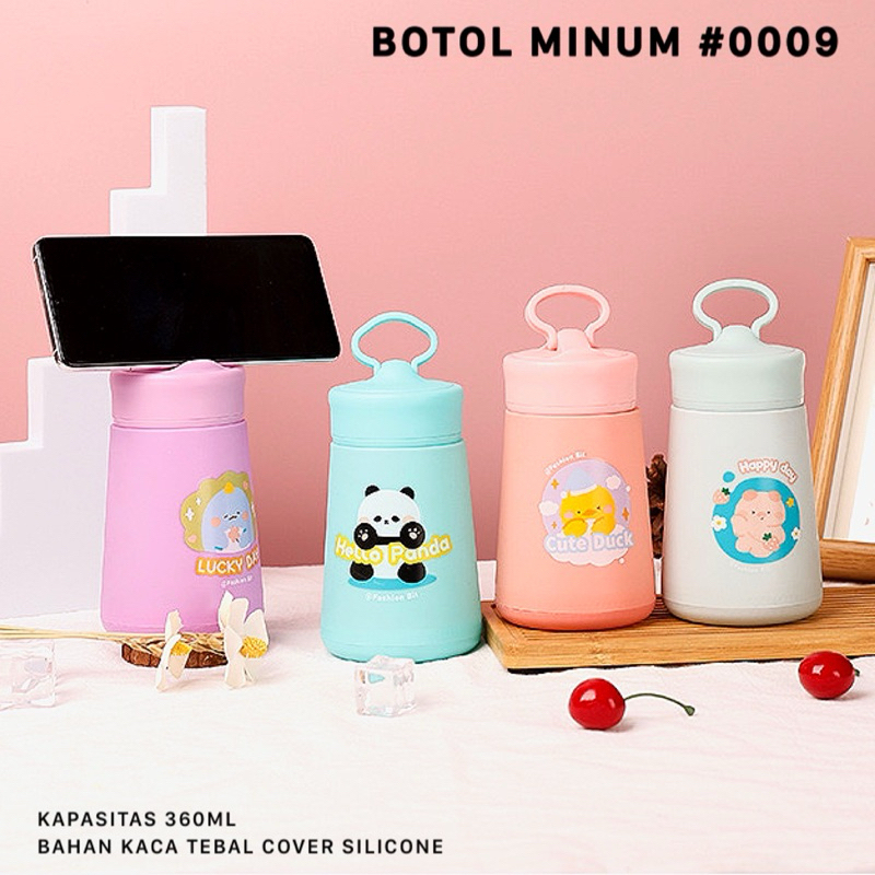 Jual BOTOL MINUM KACA FITUR STANDING HP | Shopee Indonesia