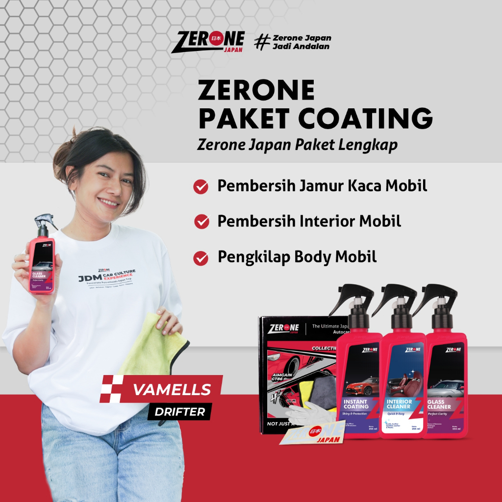 Jual Zerone X Vamells Paket Coating Paket Perawatan Mobil Lengkap ...