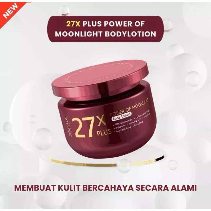 Jual ( READY ) BODY LOTION 27 X POWER MOONLIGHT DAVIENA SKINCARE ...