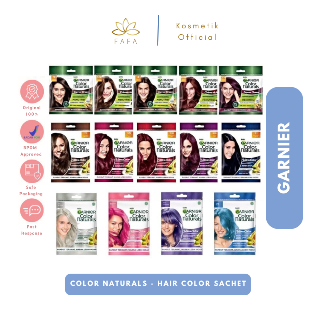 Jual GARNIER Color Naturals Sachet - Hair Color Pewarna Rambut Natural ...