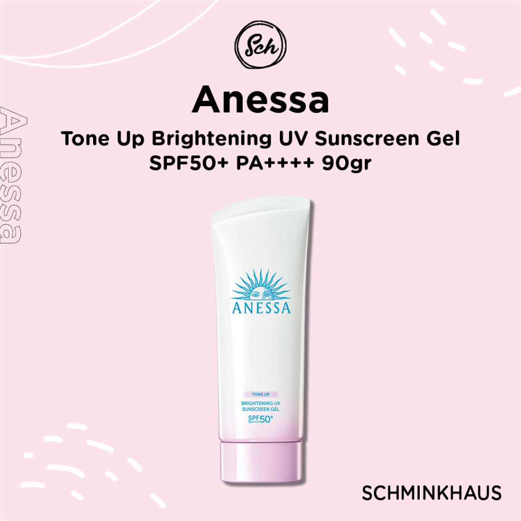 Jual ANESSA Tone Up Brightening UV Sunscreen Gel SPF50+ PA++++ 90gr | Shopee Indonesia
