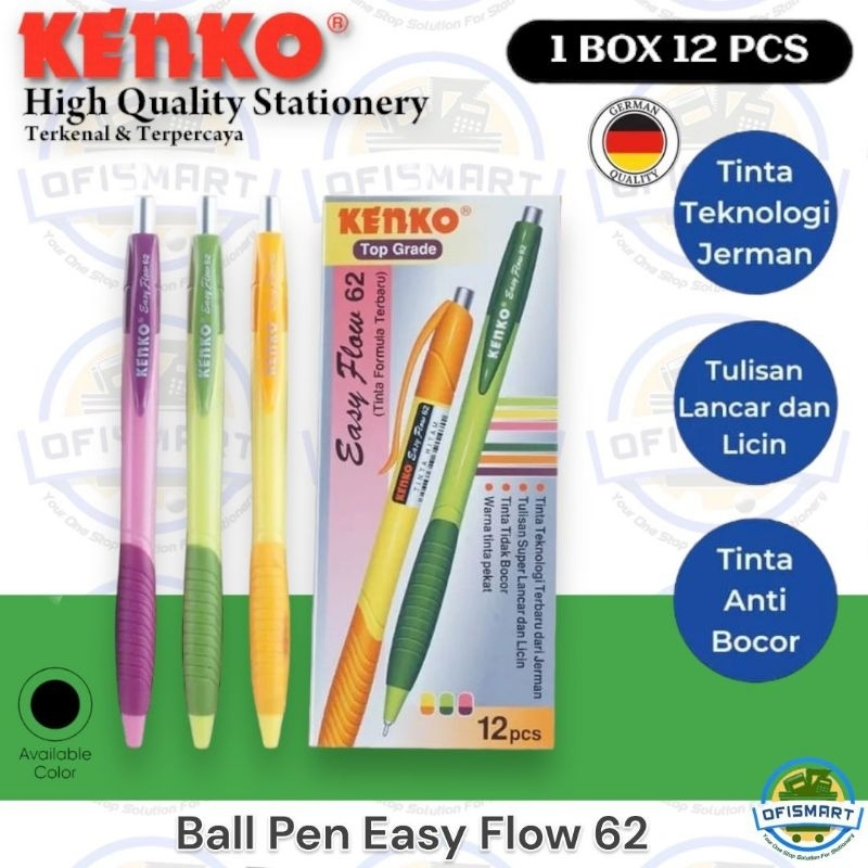 Jual Ballpen Easy Flow 62 KENKO | Shopee Indonesia