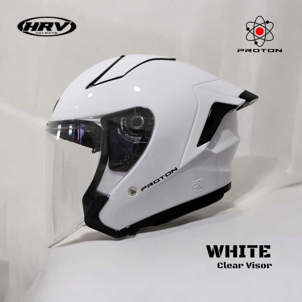 Jual Helm Half Face HRV Proton Solid SNI | Shopee Indonesia