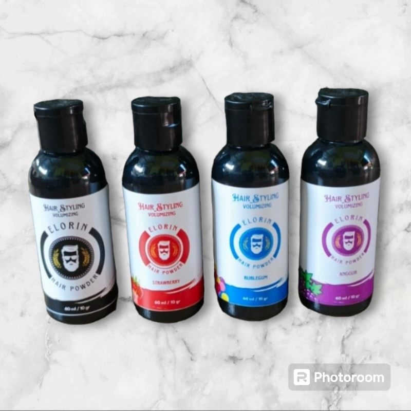 Jual Hair Powder Rambut Pria Beraroma 60ml By Elorin | Shopee Indonesia