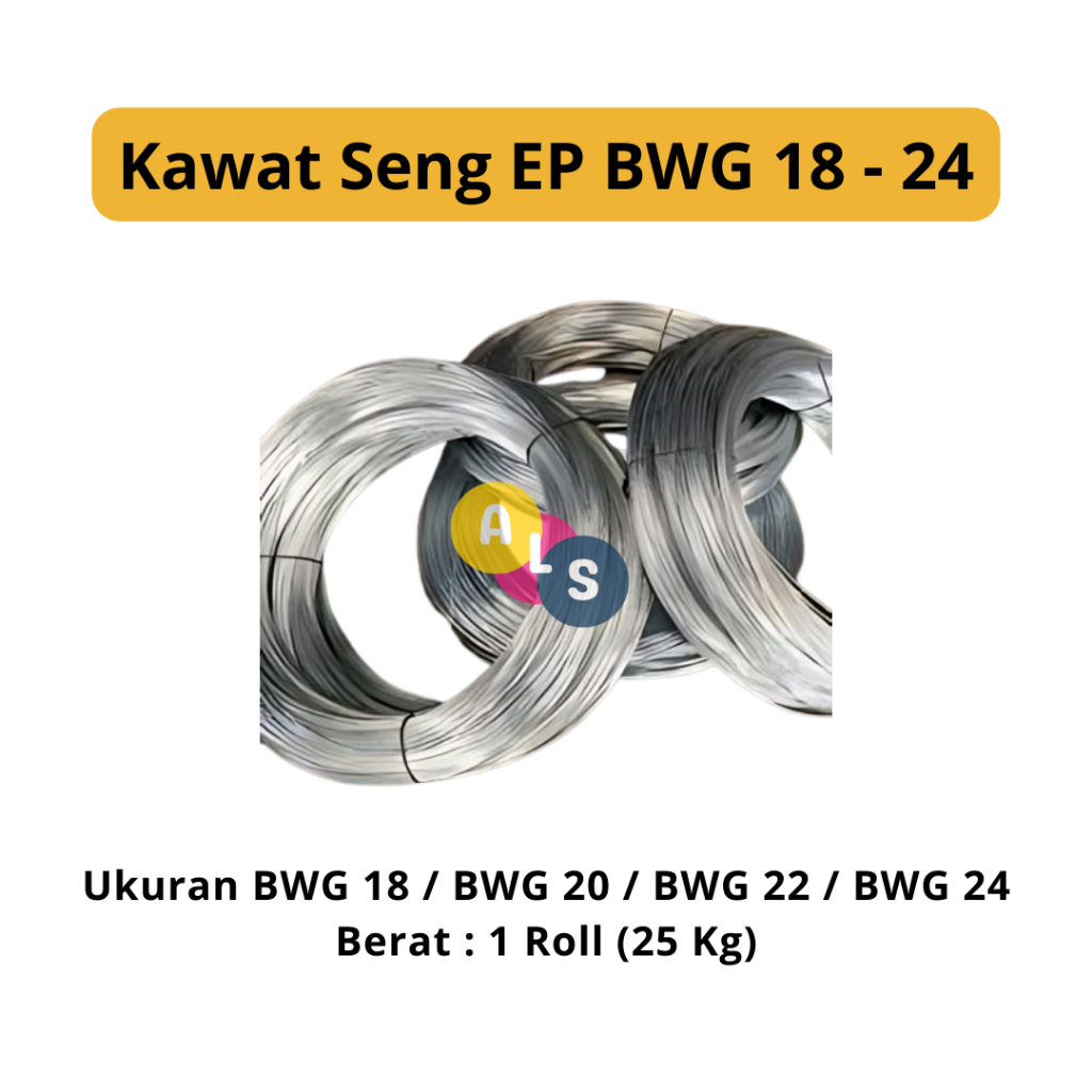 Jual Kawat Seng Galvanis/25 Kg/Kawat Seng Putih/Kawat BWG 18/20/22/24 | Shopee Indonesia