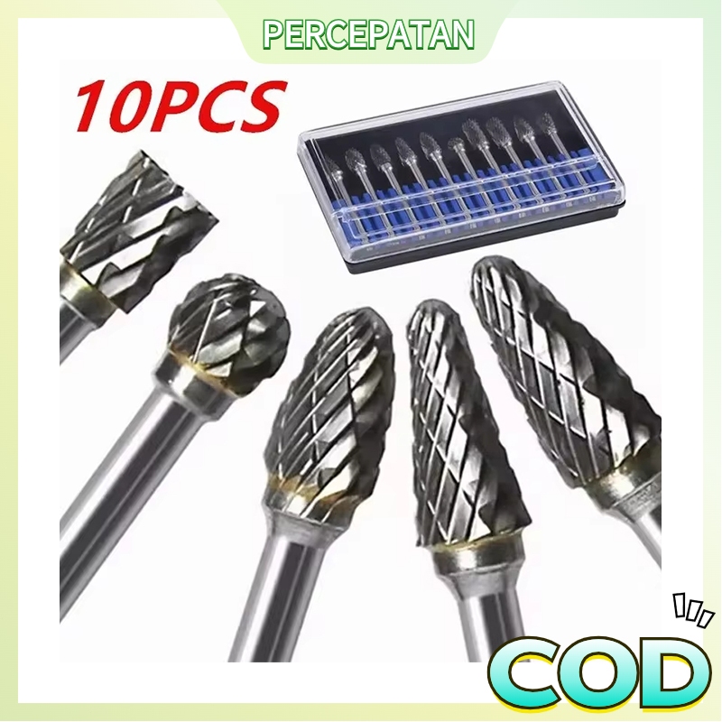 Jual mata bor tuner cuner porting set 10pcs berlian kikir putar duri ...