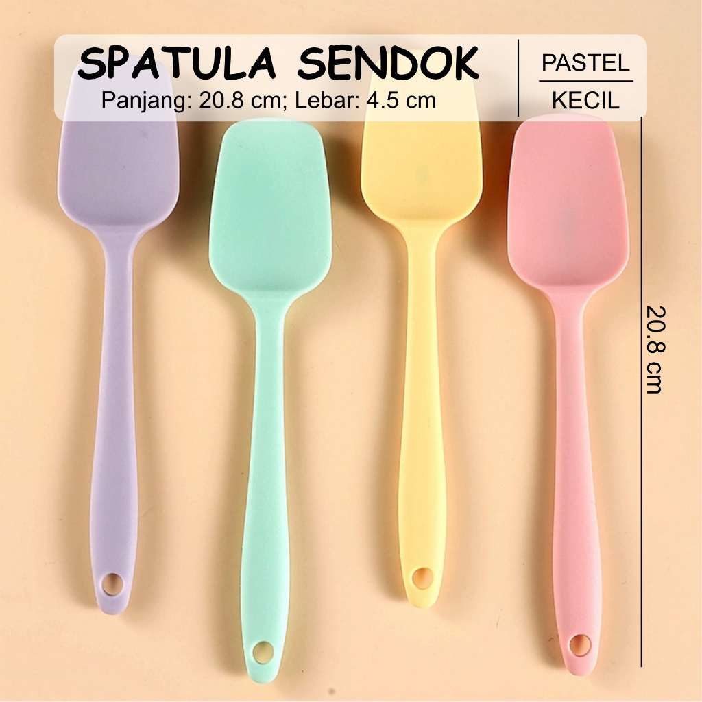 Jual aiGooTan - SPATULA SENDOK 21 CM - Pengaduk Silikon Food Grade Aduk ...