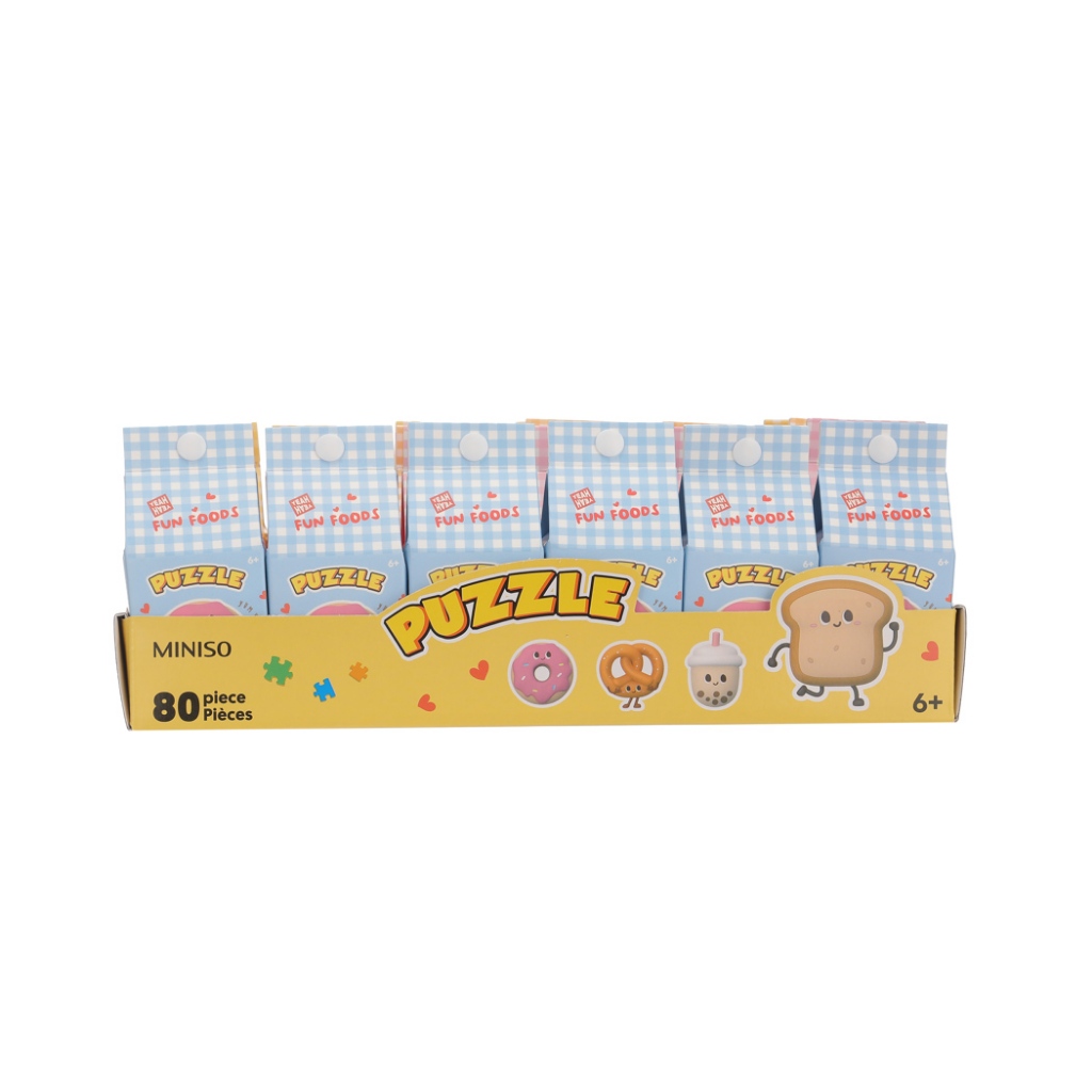 Jual MINISO TOY - Miniso puzzles Happy Foods Collection 80-PieceFast ...