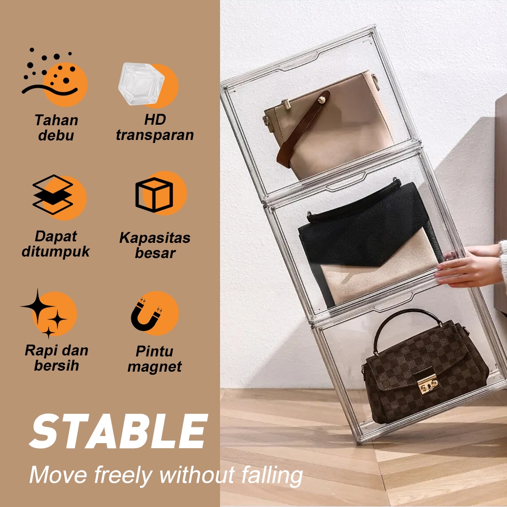Jual AKEA SPACE Box Tas Acrylic Akrilik Tempat Tas Bag Display Bag ...