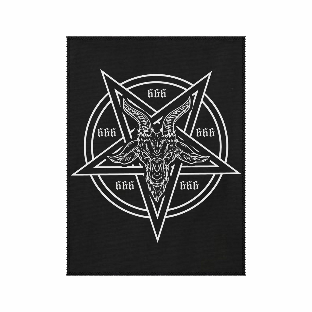 Jual PATCH Satanic 666 Musik Metal Vintage KANVAS PREMIUM EMBLEM SABLON ...