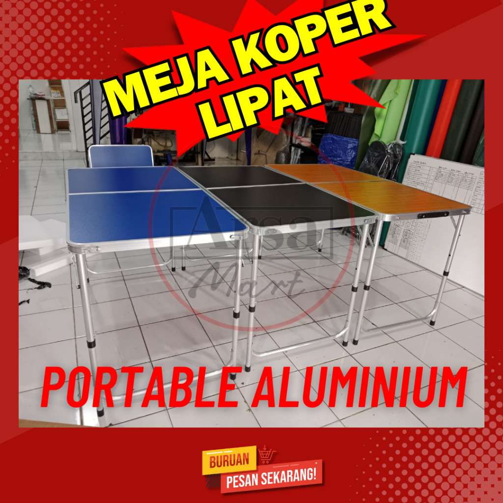 Jual MEJA LIPAT KOPER PORTABLE MEJA LIPAT DAGANG MEJA JUALAN MEJA PRAKTIS MEJA SEBAGUNA ...