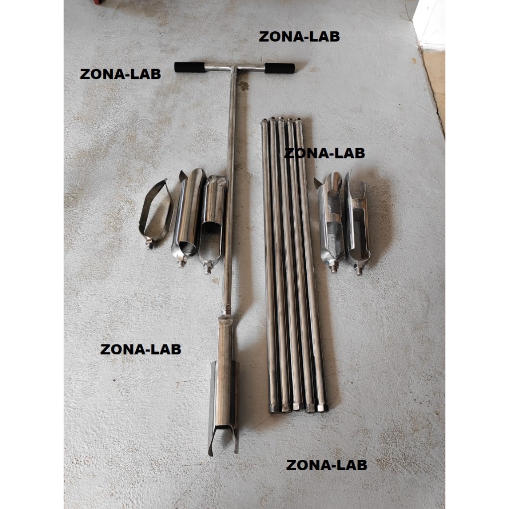 Jual Bor Sampler Tanah Kedalaman 6 Meter - Bor Tanah 6 Meter Stainless ...